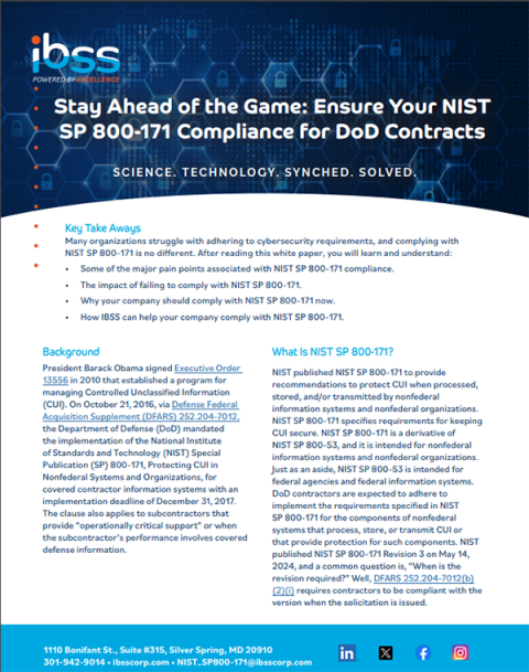 You Need to Start Now to Ensure Your NIST SP 800-171 Compliance for DoD ...
